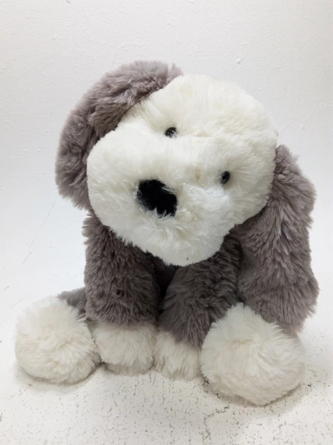 JELLYCAT 'SMUDGE' FLOPPY Eared Plush Dog Soft Toy - Adorable Grey ...