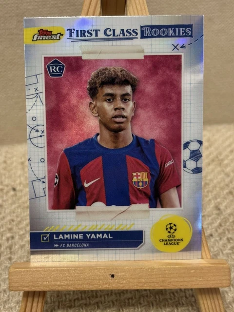 LAME YAMAL RC 2024 Topps Finest PREMIÈRE CLASSE ROOKIES FC BARCELONE #3 ...