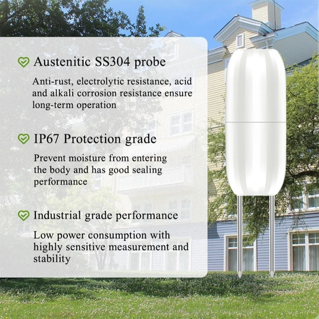 COMPACT AND ACCURATE Soil Temperature and Humidity Monitor with For ...