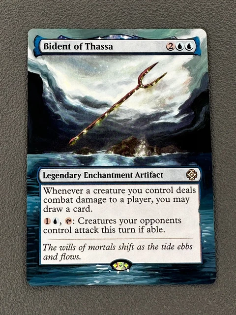 BIDENT OF THASSA MTG Le caverne perdute di Ixalan dipinto a mano ...
