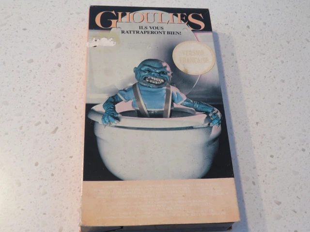 GHOULIES VHS GOOD+ MEGA RARE Pays-Bas FRENCH Release NTSC Horror Cult ...