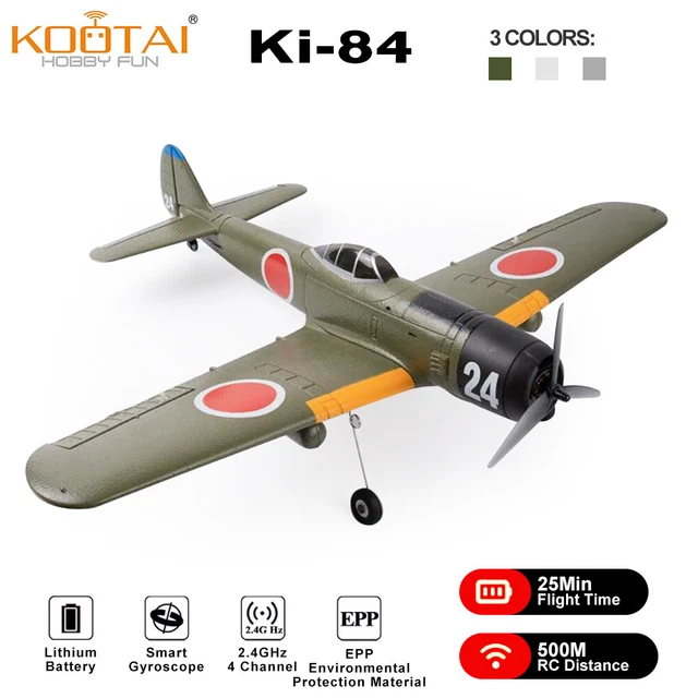 KOOTAI HOBBY FUN Ki-84 RC Plane 2.4G 6-axis Gyro EPP 690mm Wingspan For ...