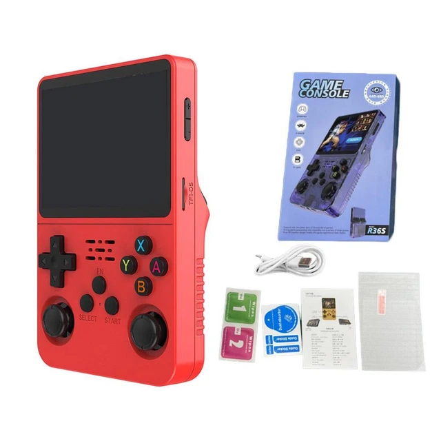 NOUVELLE CONSOLE JEU vidéo portable rétro r36s système Linux écran IPS ...