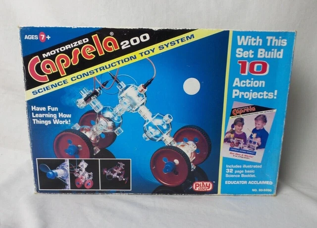 VINTAGE CAPSELA #200 Motorized Science Construction Toy System 1993 ...