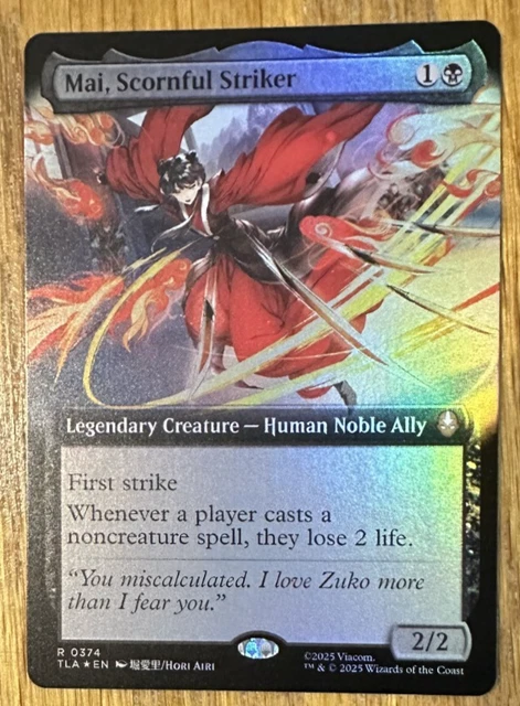 2025 MTG AVATAR The Last Airbender Mai, Scornful Striker Foil #109 £10. ...