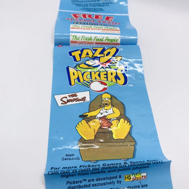 THE SIMPSONS PICKERS 2002 Tazo Letter A Rare $60.00 - PicClick AU