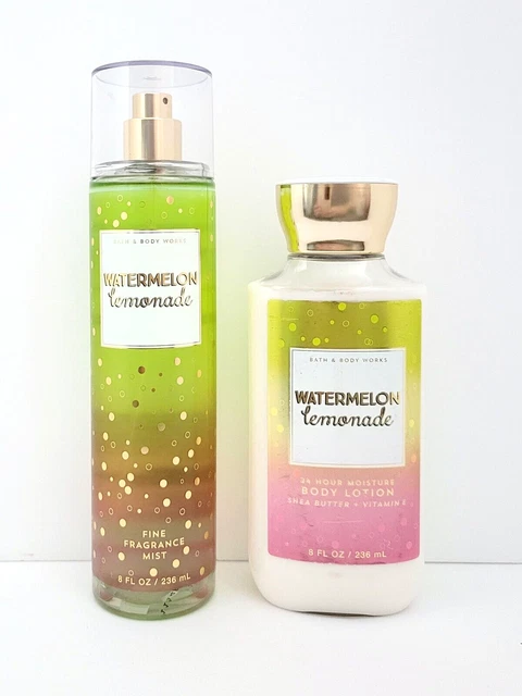 BATH & BODY Works Watermelon Lemonade Fragrance Body Mist & Body Lotion ...