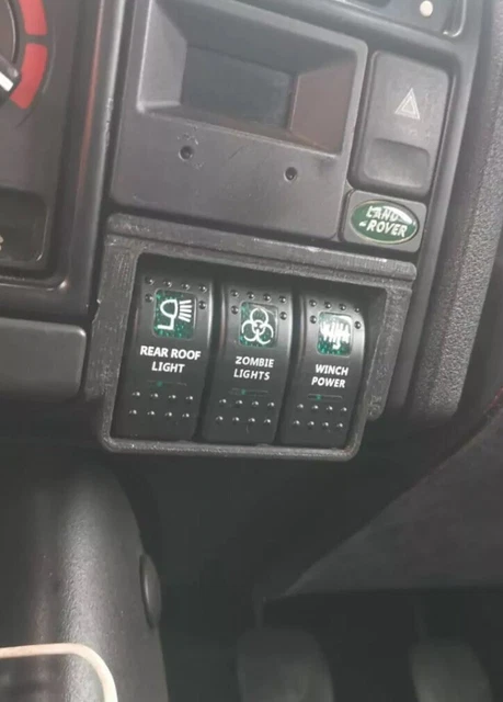 LAND ROVER DISCOVERY 1 + 2 Dash 3 Switch Panel Auxiliary Off Road ...