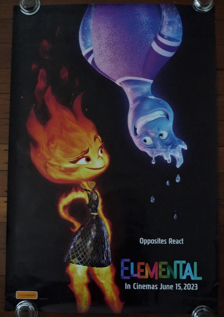 ELEMENTAL ORIGINAL 2023 Australian Advance One Sheet Movie Poster Leah ...
