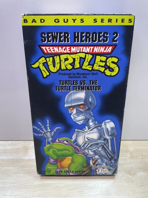 TMNT VHS TEENAGE Mutant Ninja Turtles Turtles vs The Turtle Terminator ...