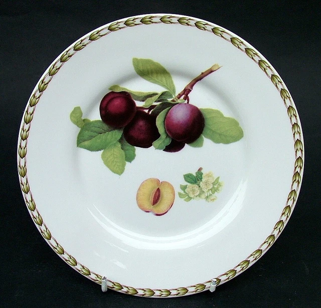 QUEENS HOOKERS FRUIT for RHS Salad Starter Dessert Plates 21cm Plum ...