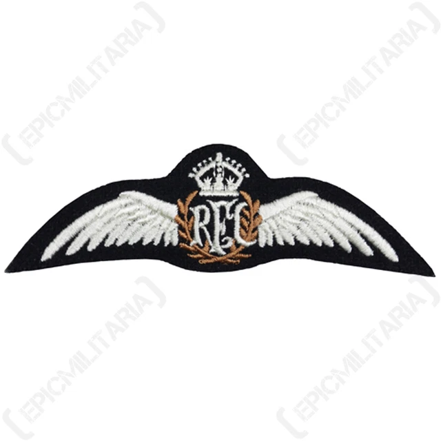WWI ROYAL FLYING Corps Wing - British RFC Pilot Uniform Patch Insignia ...