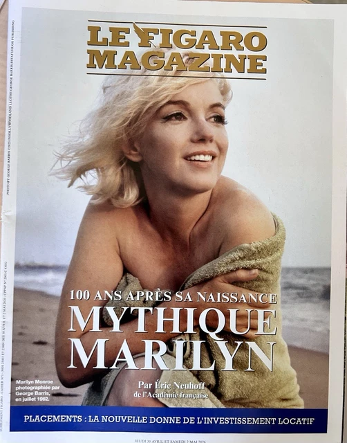 FIGARO MAGAZINE 30 Avril 2 Mai 2026 Mythique Marilyn Monroe EUR 1,00 ...