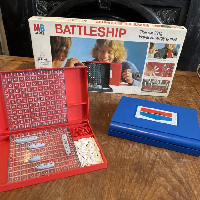 VINTAGE MB GAMES Battleship Naval Strategy Game 1975 Retro Board Game ...