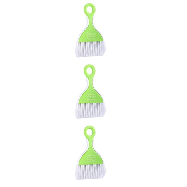 3 PACK SMALL Cleaning Brush Set Mini Brushes for Dustpan and Broom ...