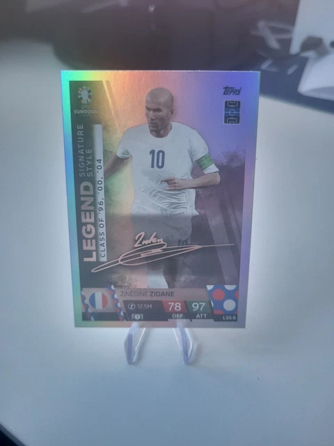 TOPPS MATCH ATTAX Uefa Euro 2024 Zinedine Zidane Legend Signature Style ...