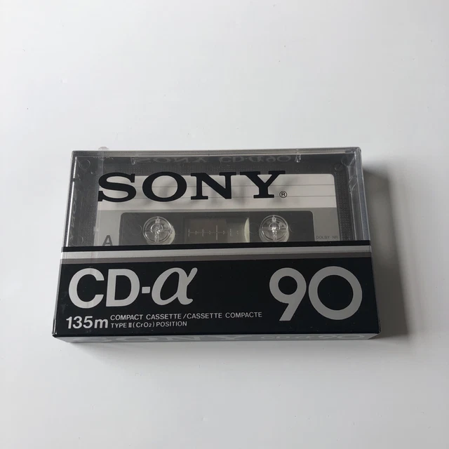 SONY CD-Α ALPHA 90 min CrO2 Ultra Gamma Compact Cassette Tape Japan New ...