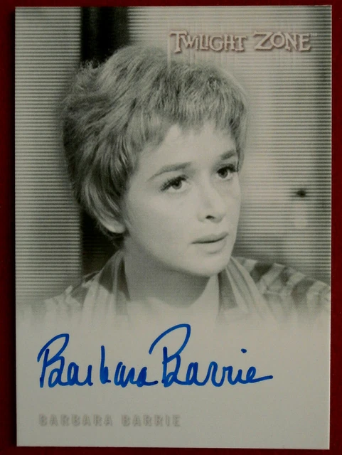 TWILIGHT ZONE - BARBARA BARRIE - Hand-Signed Autograph Card - LIMITED EDITION £95.99 - PicClick UK