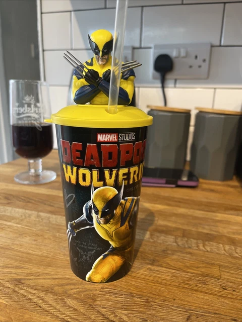 DEADPOOL & WOLVERINE 2024 Wolverine Cinema Cup With Topper Cineworld £0 ...