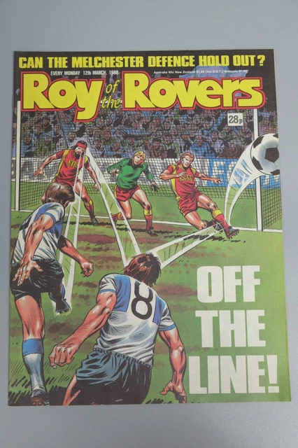 VINTAGE FOOTBALL MAGAZINE Comic: Roy of the Rovers 27th February 1988 ...