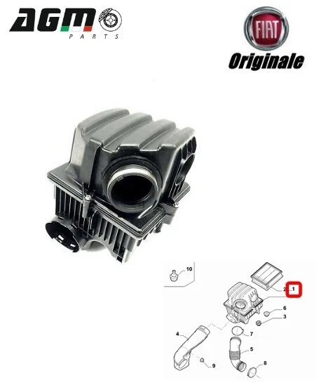 SCATOLA FILTRO ARIA Originale Fiat 500X Jeep Renegade Compass 52087167 ...