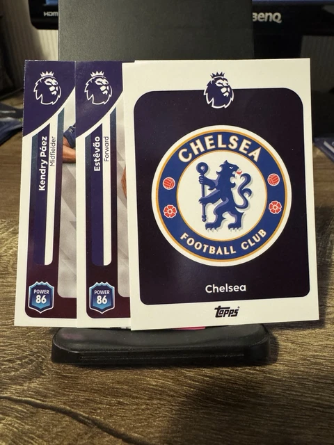 TOPPS PREMIER LEAGUE 2025/26 Chelsea Badge, Paez RC, Estevao RC £0.61 ...