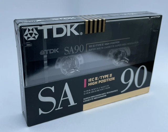 TDK SA90 IEC Type II blank cassette New old stock unopened SEALED W ...