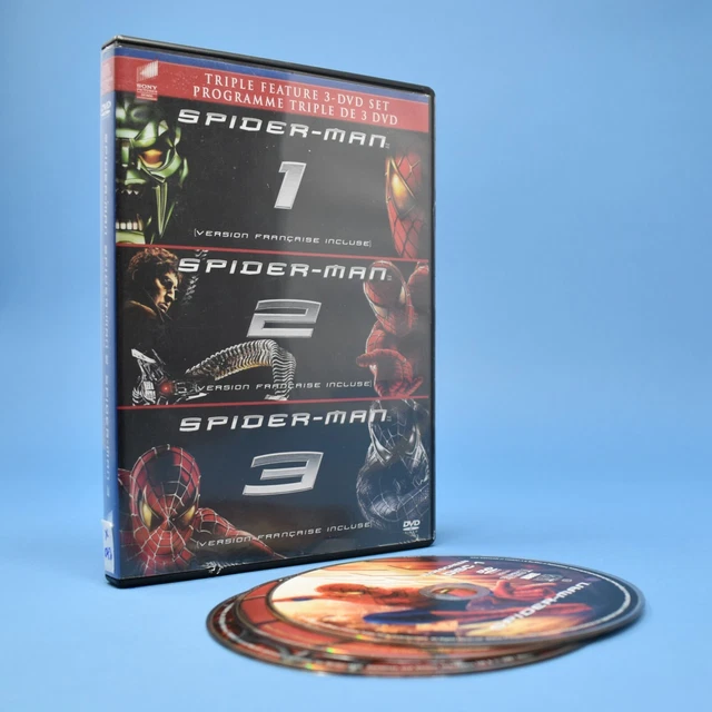 SPIDER-MAN TRIPLE FEATURE DVD - 1 & 2 & 3 - Tobey Maguire - Bilingual ...