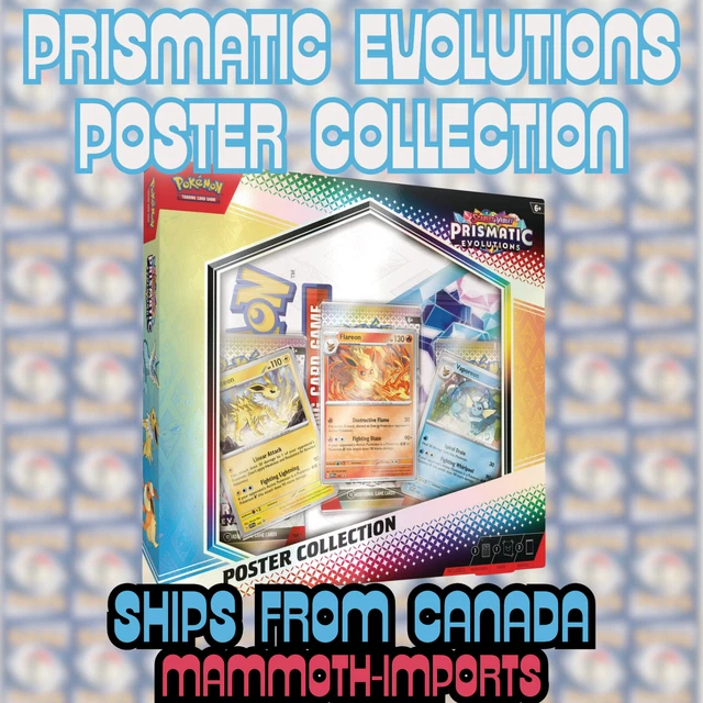 POKEMON TCG: PRISMATIC Evolutions Poster Box- Ships tomorrow $43.00 ...