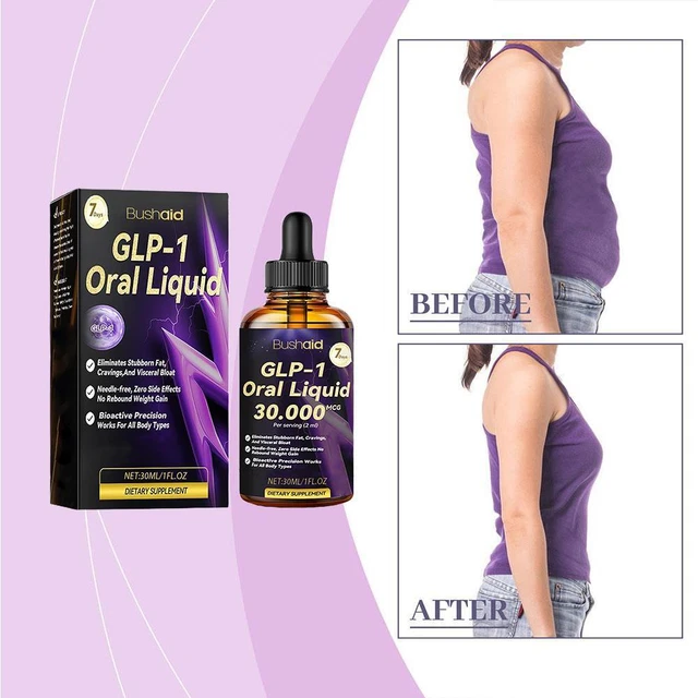 GLP-1 ORAL LIQUID 30000MCG Weight Loss Fat Burner Slimming Drops ...