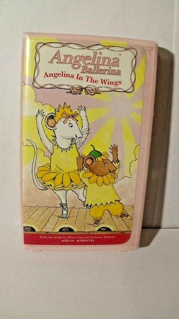 ANGELINA BALLERINA ANGELINA In the Wings VHS Tape Animated Cartoon ...