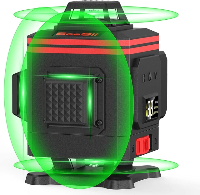 NIVEL LÁSER SEESII 16 líneas 4D autonivelante 4x360° línea nivel láser recargable EUR 93,23 ...