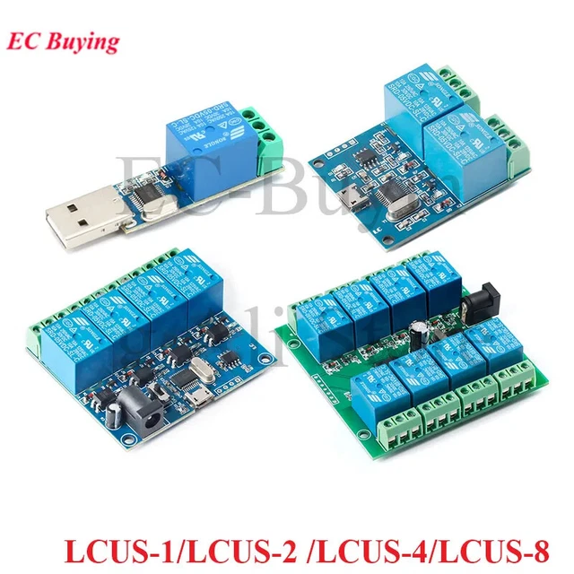 USB RELAY MODULE CH340 Smart Control Switch Over-Currentelay for Smart ...