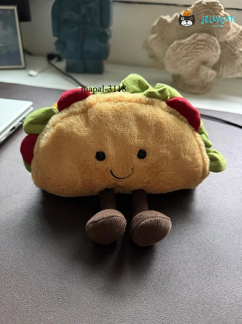 JELLYCAT AMUSEABLE TACO Plush: 15cm soft squishy stuffed food toy With ...