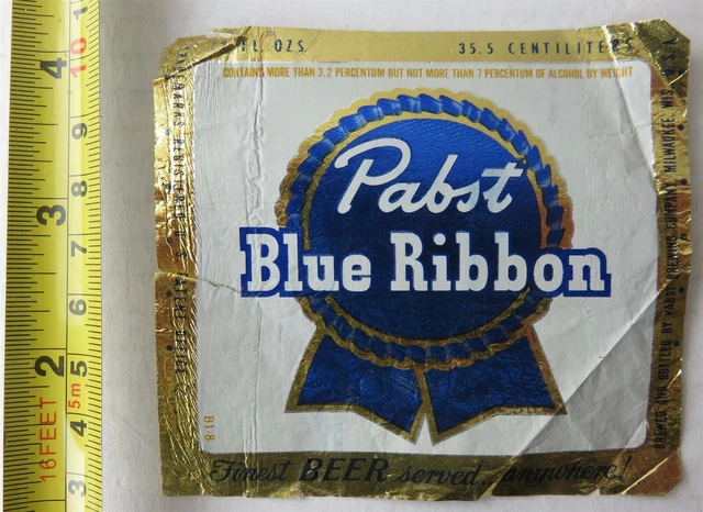 VINTAGE PABST BLUE Ribbon Beer Label (Inv34693) $1.95 - PicClick CA
