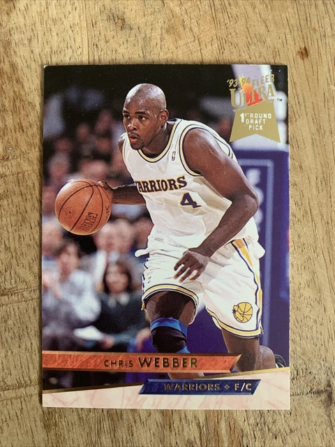 CHRIS WEBBER 1993-94 NBA Fleer Ultra RC Rookie Card #252 Golden State ...