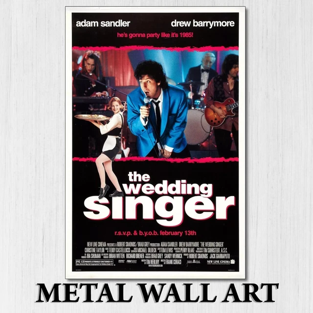 MOVIE POSTER THE Wedding Singer Film Memorabilia Metal Sign Retro ...