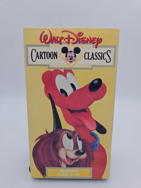 WALT DISNEY CARTOON Classics Starring Pluto & Fifi VHS Former Rental ...
