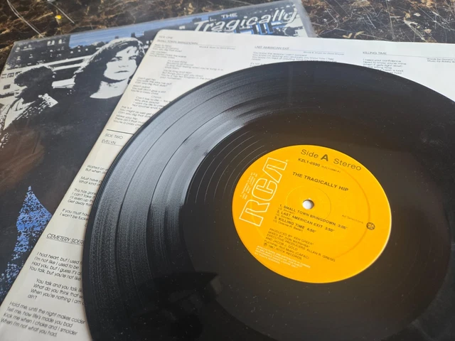 THE TRAGICALLY HIP Original 1987 Self Titled 12" EP w/inner sleeve OG ...