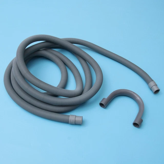 EXTENSION PIPE 4METRE Long Drain Hose Waste Pipe Tube Washing Machine ...