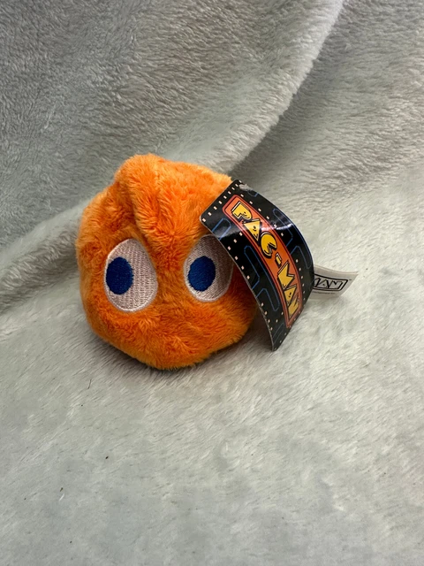 PACMAN NWT REVERSIBLE ghost orange Clyde soft toy plush £9.89 - PicClick UK