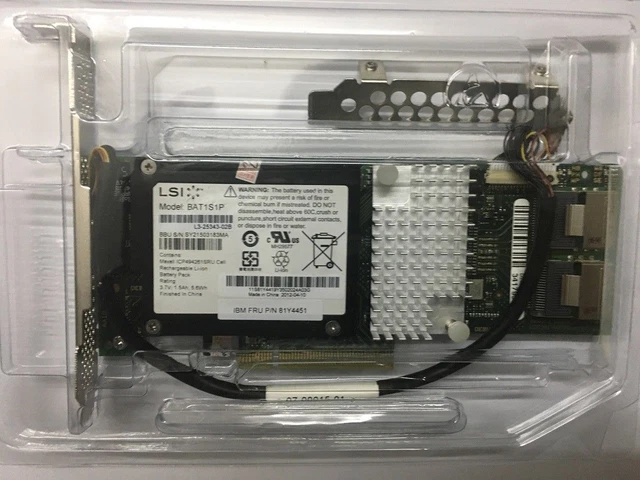 FUJITSU D2616 SATA/SAS Raid 6G 512M Cache Controller + LSI BBU08 Akku ...