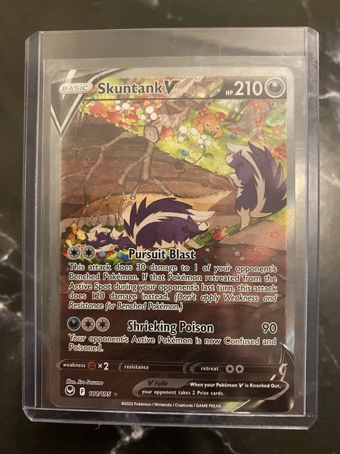 POKÉMON TCG SKUNTANK V Silver Tempest 181/195 Holo Ultra Rare $19.99 ...