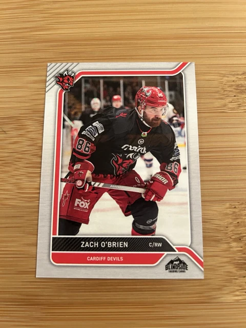 CARDIFF DEVILS BLINDSIDE Trading Cards. 2024/25. SERIES 2. Zach O’Brien ...
