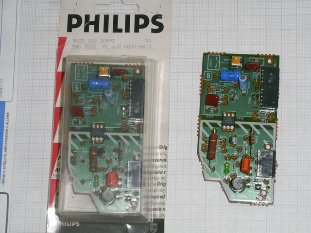 PHILIPS VCR VHS ORIGINAL REPLACEMENT CARD 4822 310 20492- (Read Notes ...