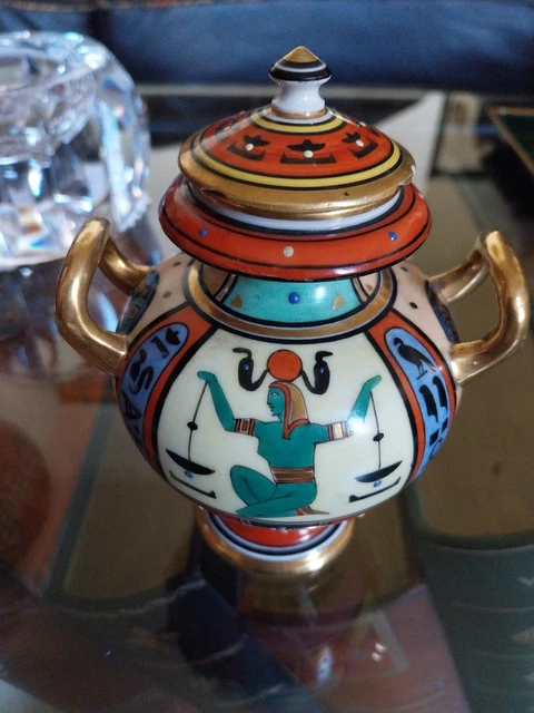 ANCIEN FLACON POT Signé Jacob Petit porcelaine émaillée biscuit EUR 40 ...