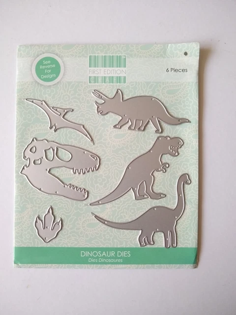 FIRST EDITION DIES Dinosaur Die Set 6 Dies on a Magnetic Sheet ...