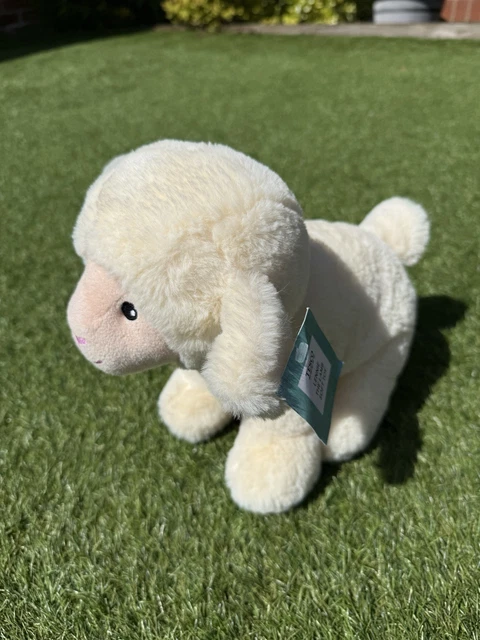 TESCO LENNIE THE Lamb White Sheep Easter Soft Toy Plush Comforter New ...