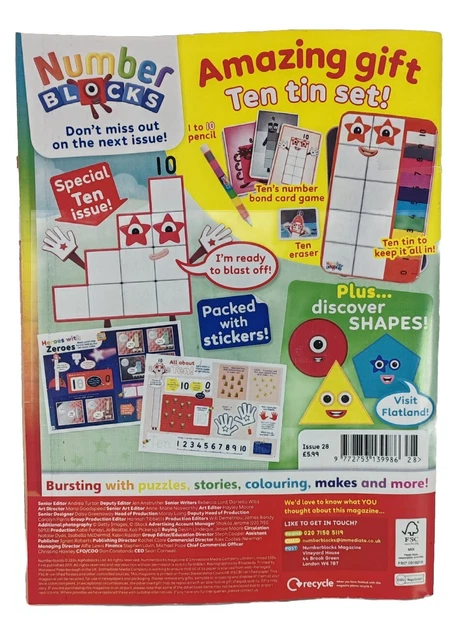 CBEEBIES NUMBERBLOCKS MAGAZINE 20-25 with toys issue 28 £15.99 ...
