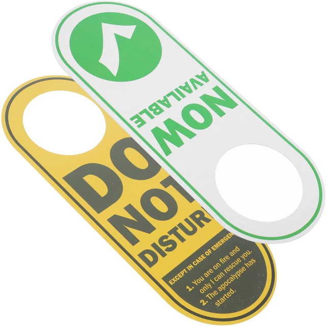 DO NOT DISTURB Sign for Office Door Double-sided Signage PVC £5.58 ...